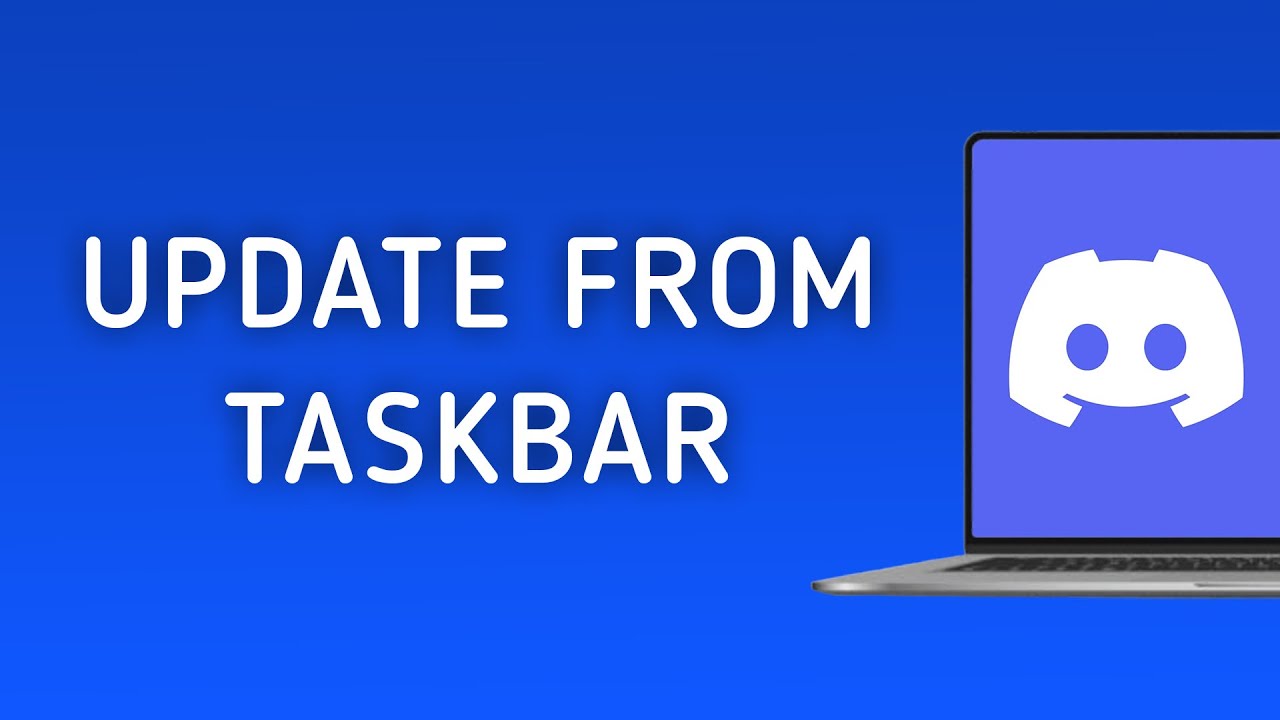 How To Update Discord From Taskbar On PC - YouTube