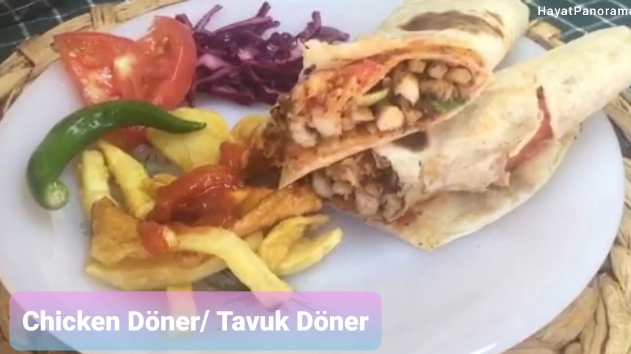 TAVUK DÖNER NASIL YAPILIR/ CHİCKEN DONER RECIPE / HÄHNCHEN DÖNER FULL ...