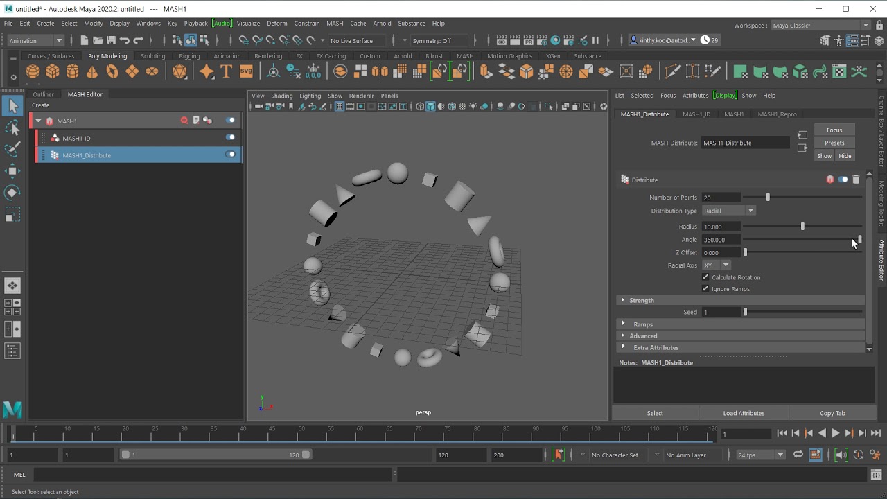 Maya MASH 101 | 4 Distribution with ID - YouTube