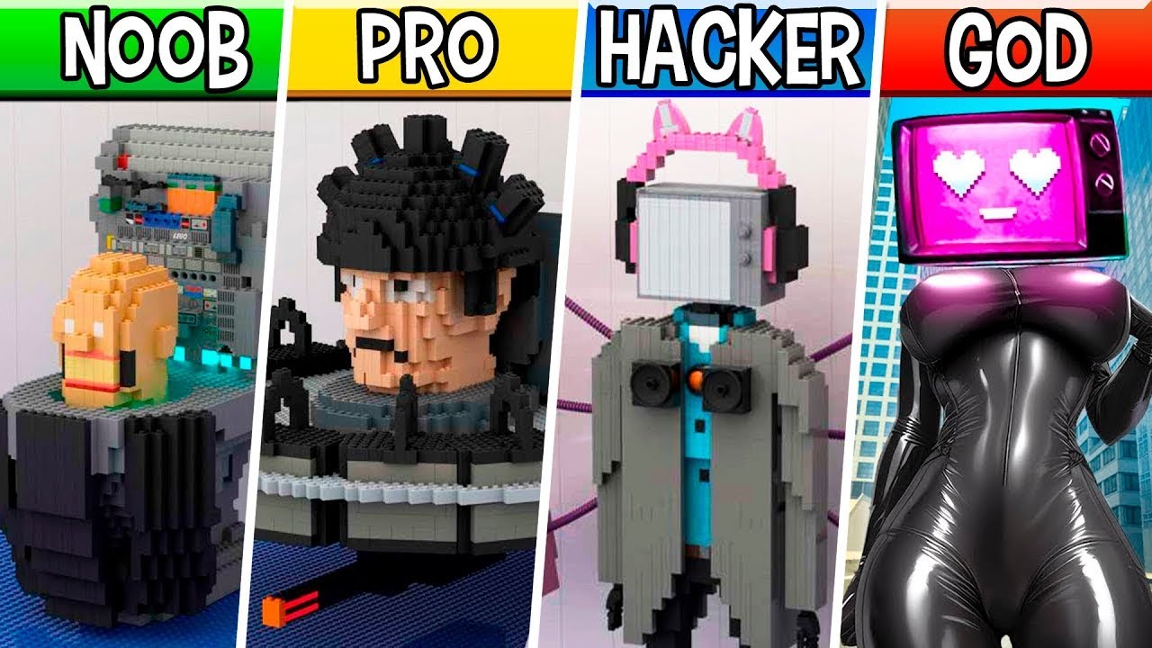 LEGO ALL Characters in Skibidi Toilet (Collection #5) Noob, Pro, HACKER ...