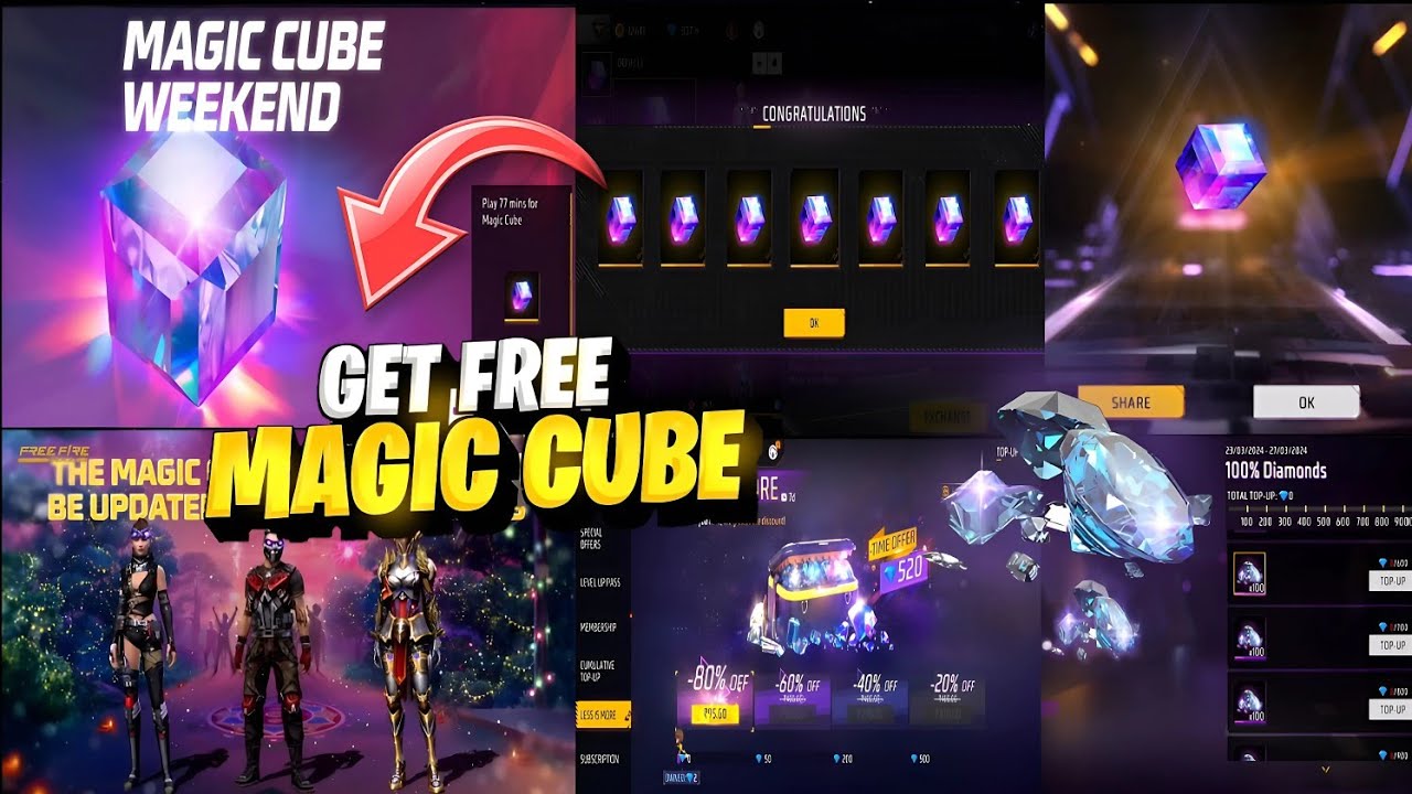 How to get free magic cube 🥳🔥| Free arrival animation | 100% bonus ...