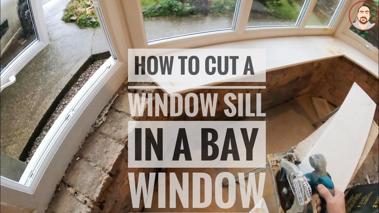 How to cut a Window Sill in a bay window. ready for insulated ...