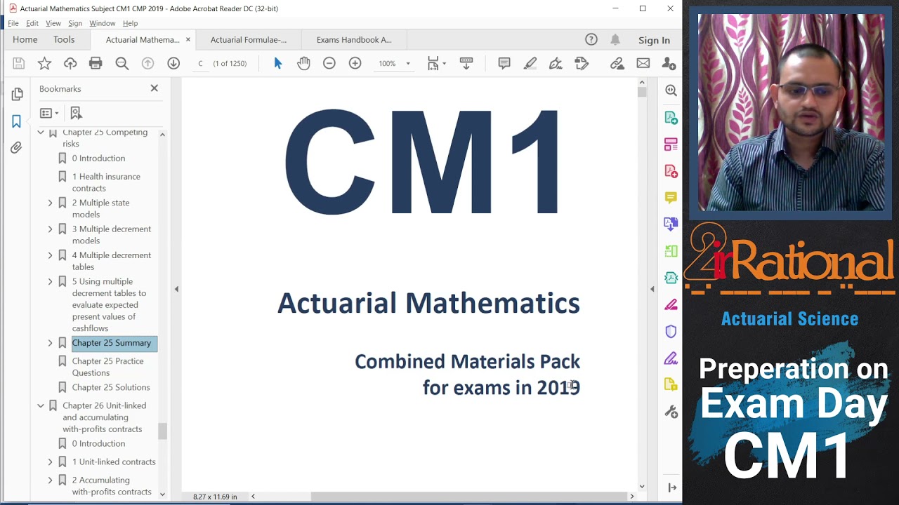 CM1 part A & B IFoA Exam Day Preparation - YouTube