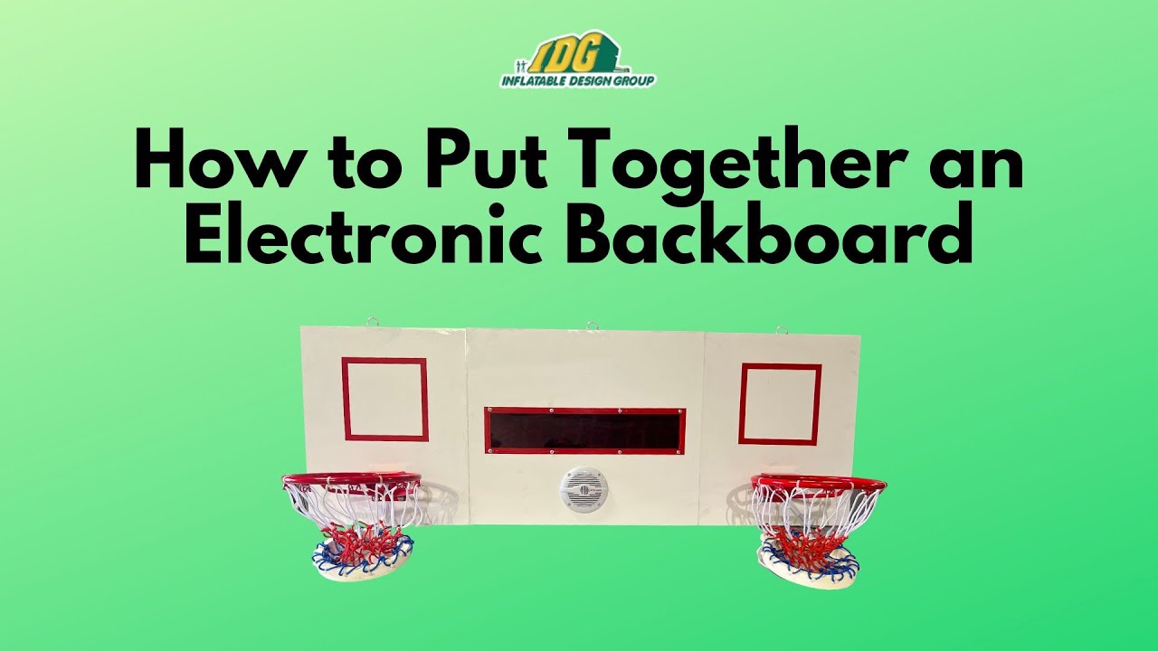 How To Put Together an Electronic Backboard - YouTube