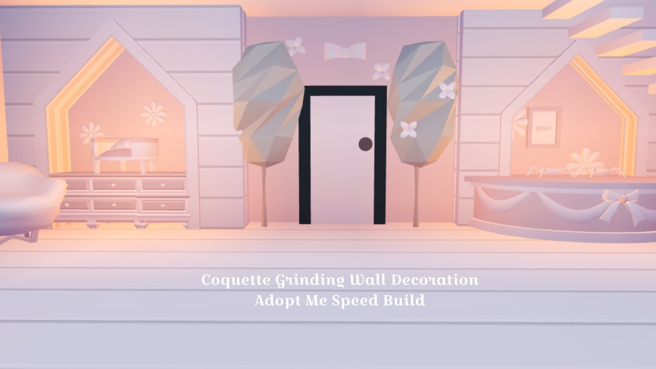 Coquette Grinding Wall Decoration Adopt Me Speed Build - YouTube