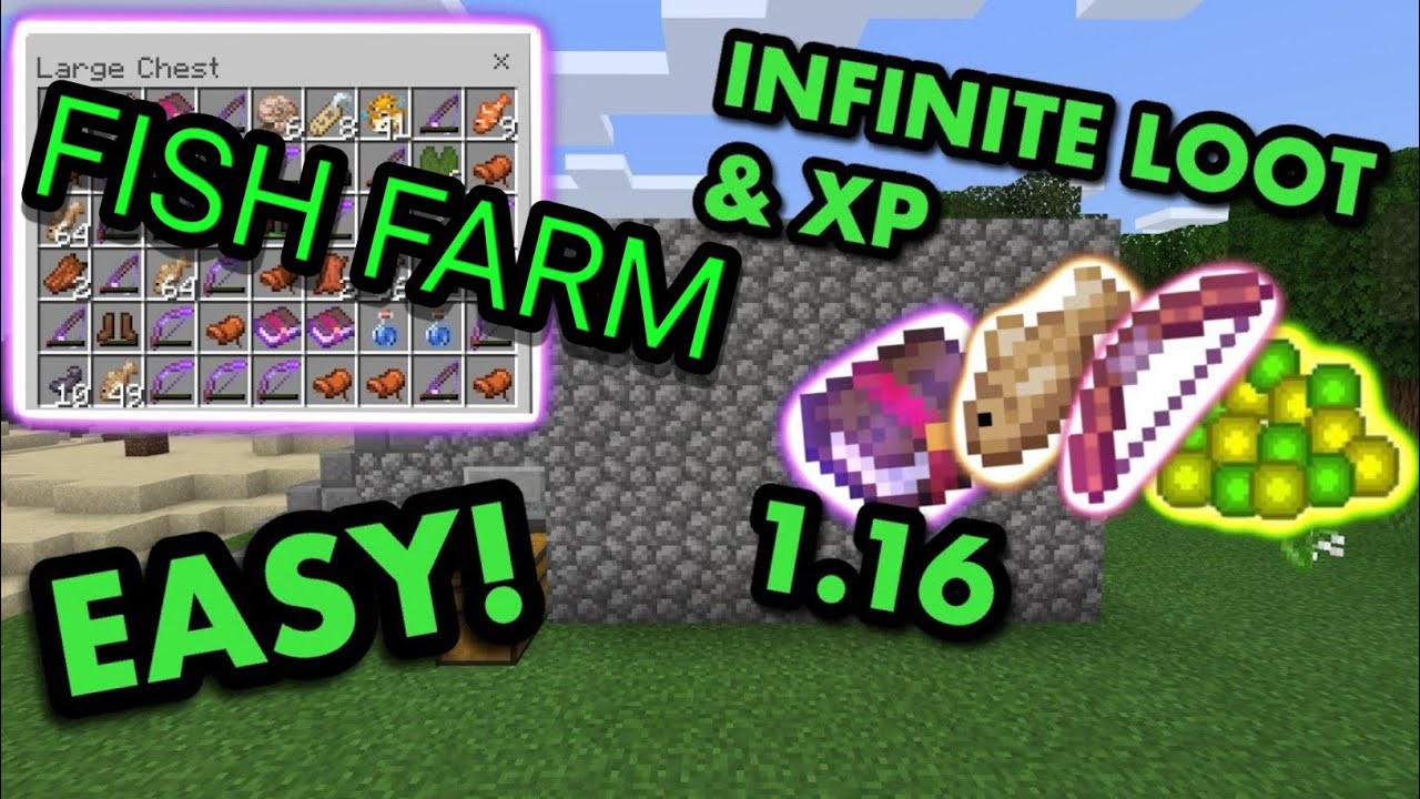 building an automatic fish farm in Minecraft(easy and simple) - YouTube