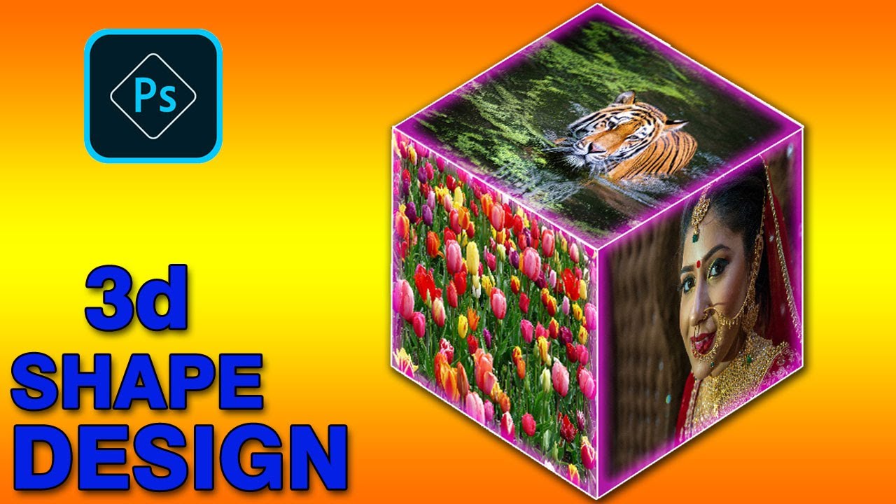 Photoshop Tutorial 3D Shape Design In Photoshop How To Make 3D Cube In Photoshop YouTube Photoshop Tutorial 3D Shape Design In Photoshop How To Make 3D Cube In Photoshop YouTube