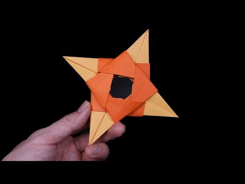 Origami Estrela Ninja - Easy Origami Paper Ninja star 4 points