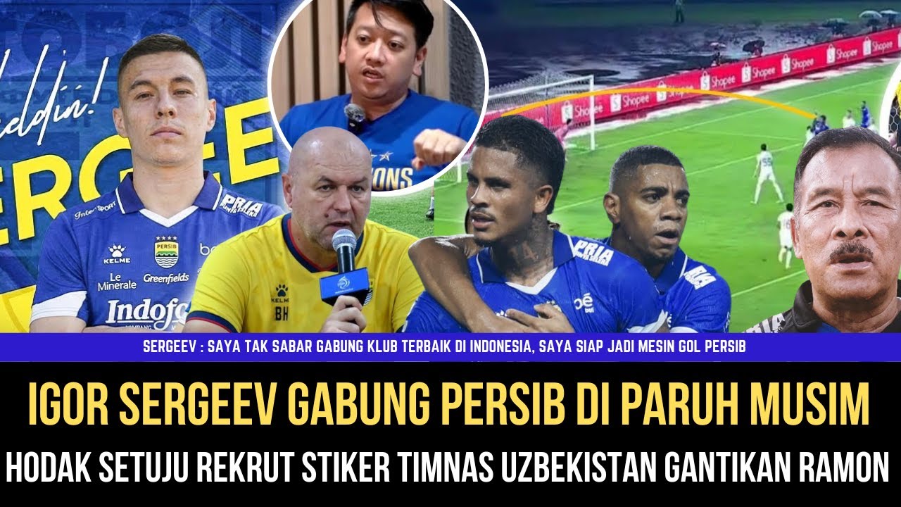 IGOR SERGEEV RESMI MERAPAT‼️Striker Timnas Uzbekistan Gabung Persib ...