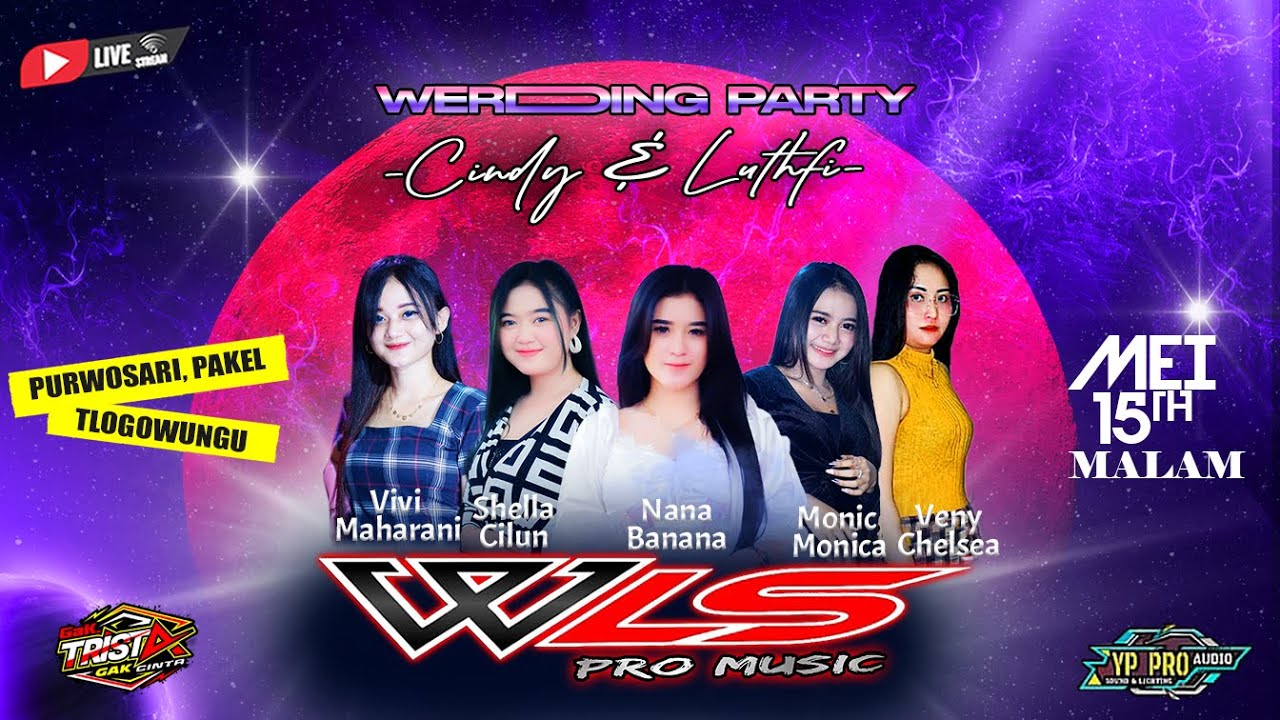 🔴STREAM WLS MUSIC // WEDDING " LUTHFI & SINDY " // Ds. PURWOSARI ...