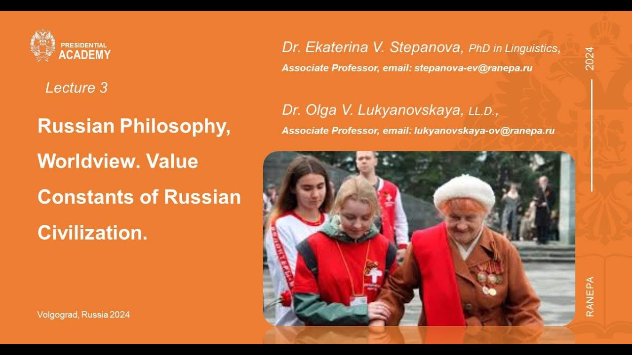 Russian Philosophy, Worldview and Value Constants of Russian ...