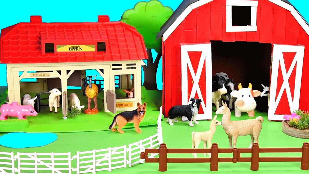 Farm Diorama For Animals | Pigs Cow Horse | DIY Small World With ...