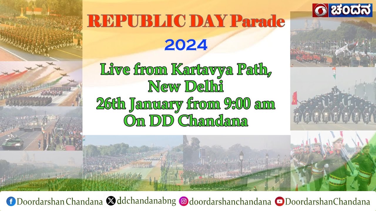 LIVE - India's 75th Republic Day Parade | 26th January, 2024 - YouTube