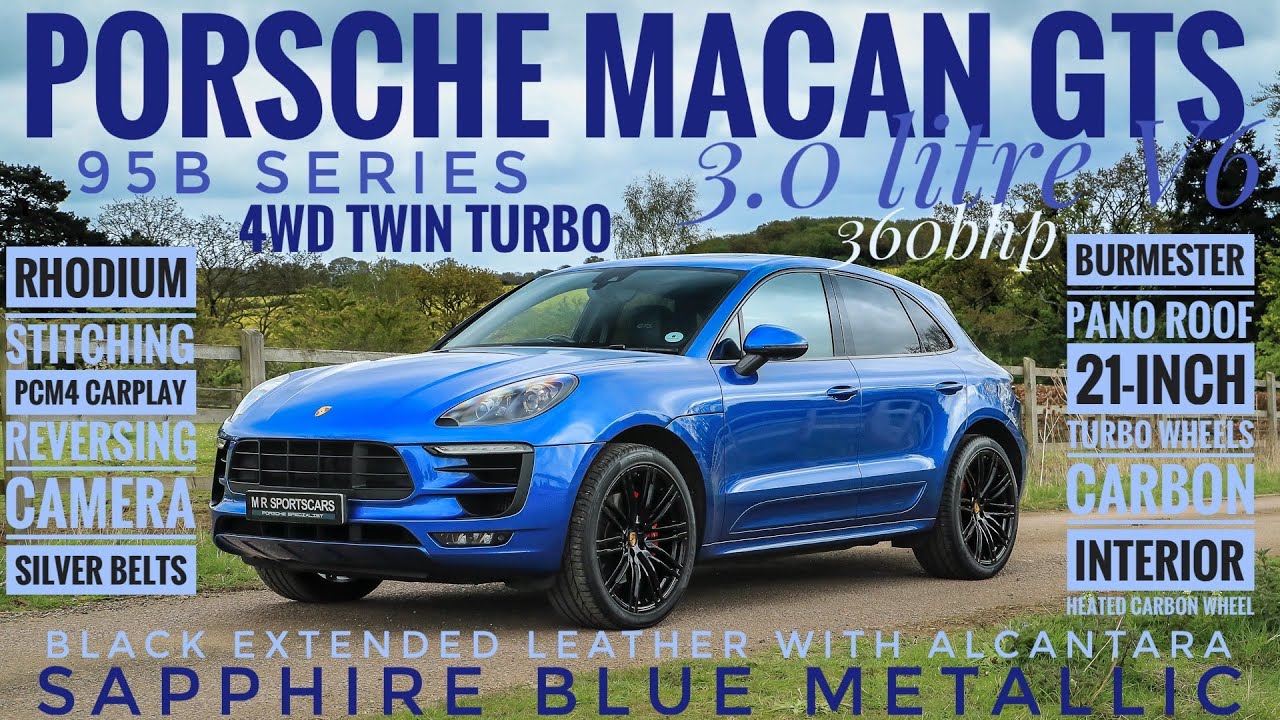 Porsche Macan GTS Sapphire Blue with Mega Factory Options! Burmester ...