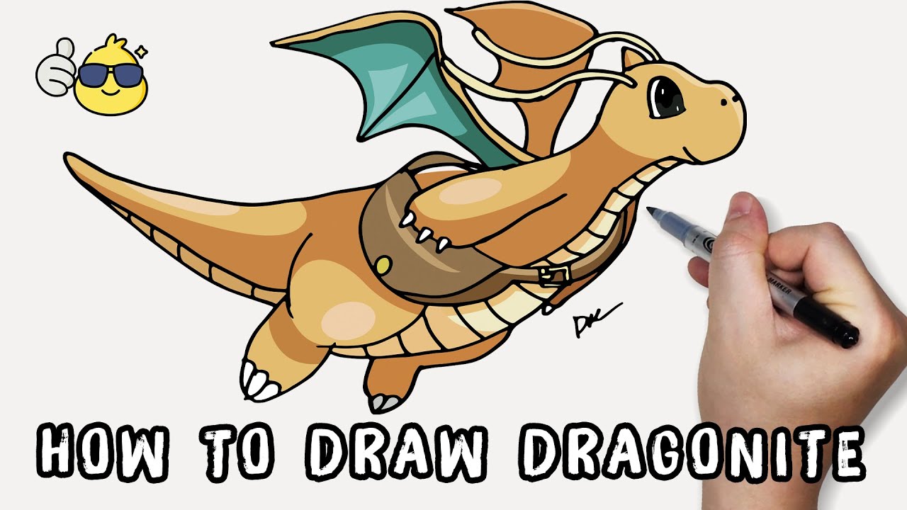 Pokemon Dragonite Drawing