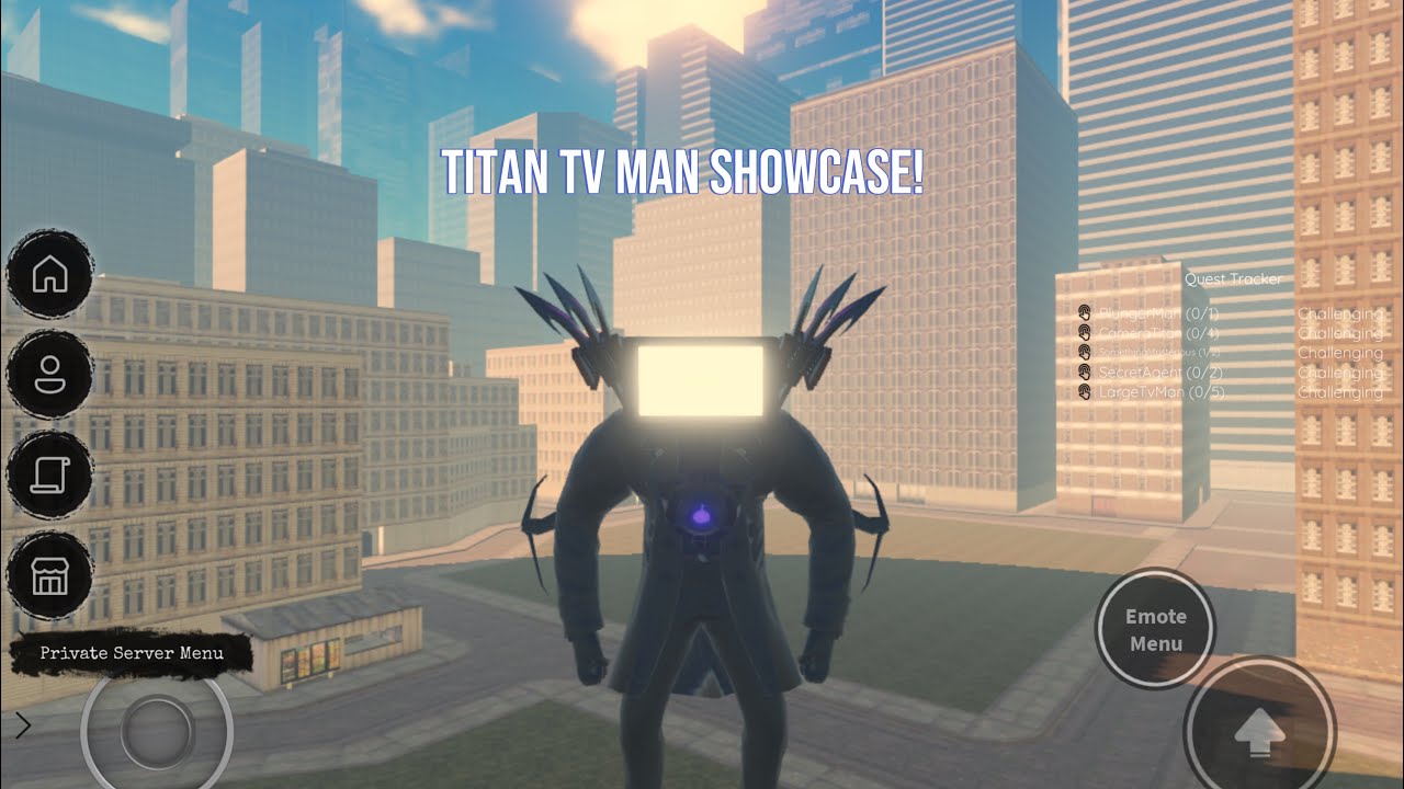 Titan tv man showcase! The game is skibi verse - YouTube