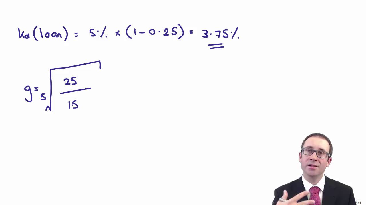 CIMA F2 WACC Calculation - Comprehensive example - YouTube