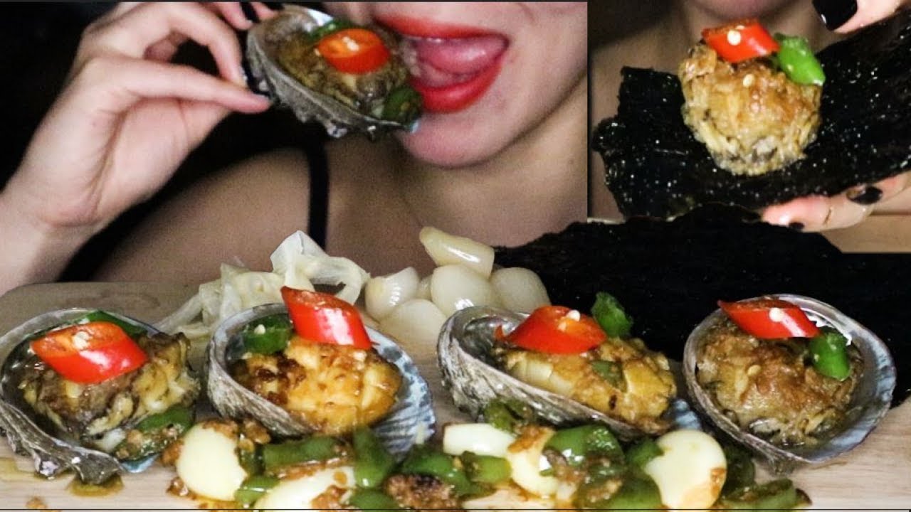 ASMR 전복버터구이..전복이마늘을먹었네 먹방 GRILLED ABALONE with BUTTER MUKBANG - YouTube