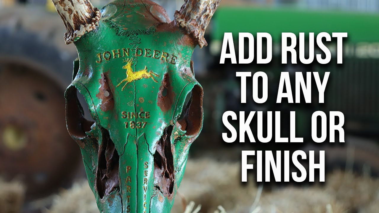 Add Rust to any Skull/Surface or Combine with Metal Paints - YouTube