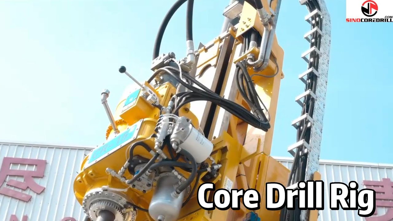 Crawler Surface Core Drill Rig Full Hydraulic 1350m HQ For Mining - YouTube