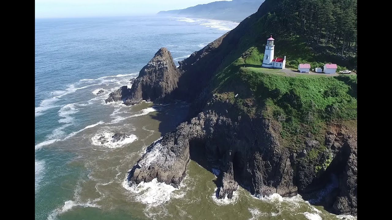 Drone over FLORENCE, OREGON - YouTube