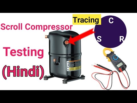 Testing scroll compressor full and trace the (C, S, R) @HVACguideline ...