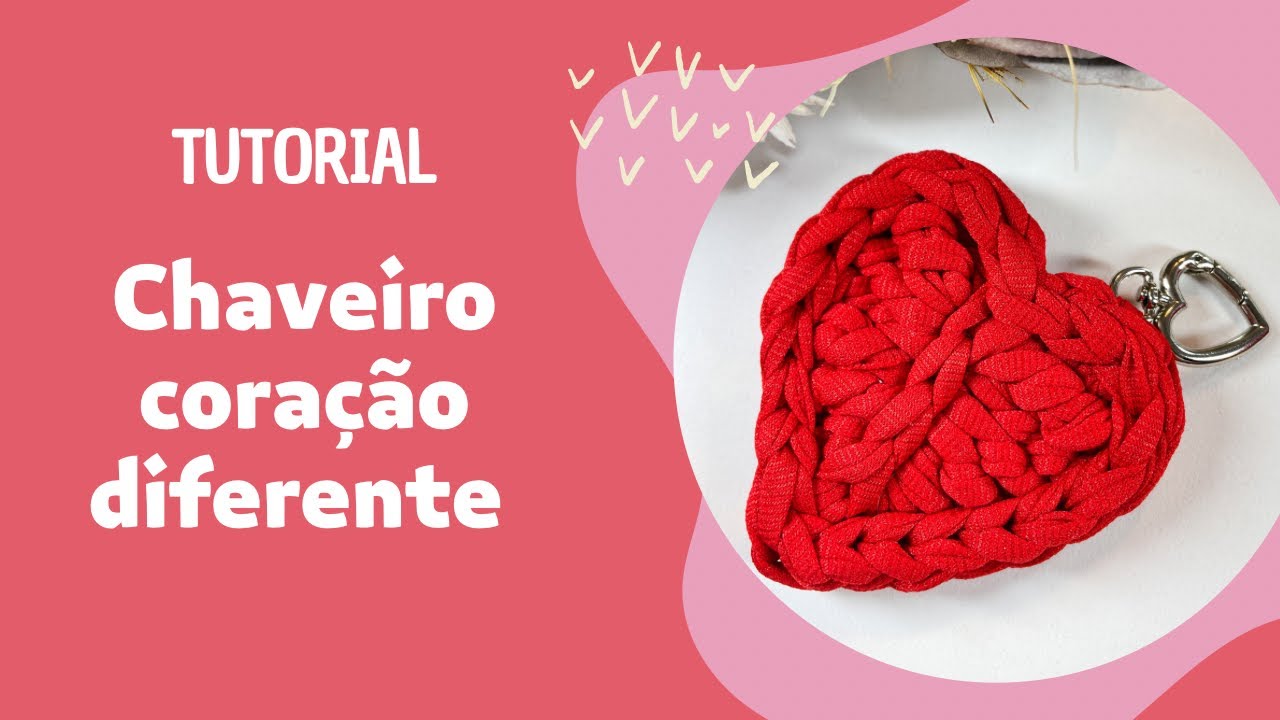 Chaveiro de coração diferente - YouTube