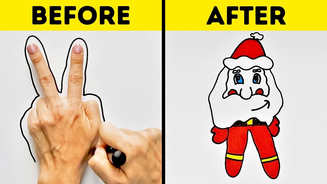 16 DRAWING HACKS TO SPARK YOUR IMAGINATION - YouTube