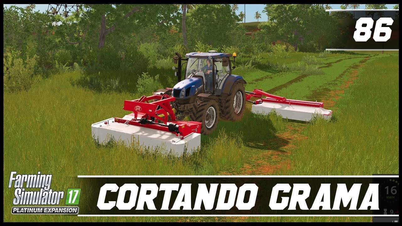 CORTANDO GRAMA PELA PRIMEIRA VEZ! | FARMING SIMULATOR 17 PLATINUM ...