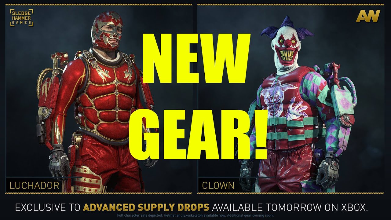 Advanced Warfare New Gear Sets! Clown, Samurai, Deep Sea Diver & More ...