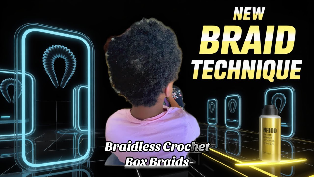 The SECRET to BRAIDLESS Crochet Braids on VER SHORT HAIR & THIN Edges ...