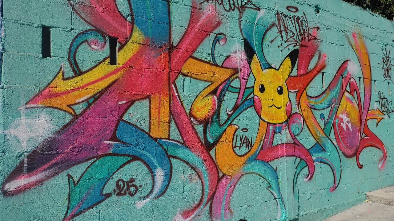GRAFFITI regio POKEMON a WILDSTYLE - YouTube