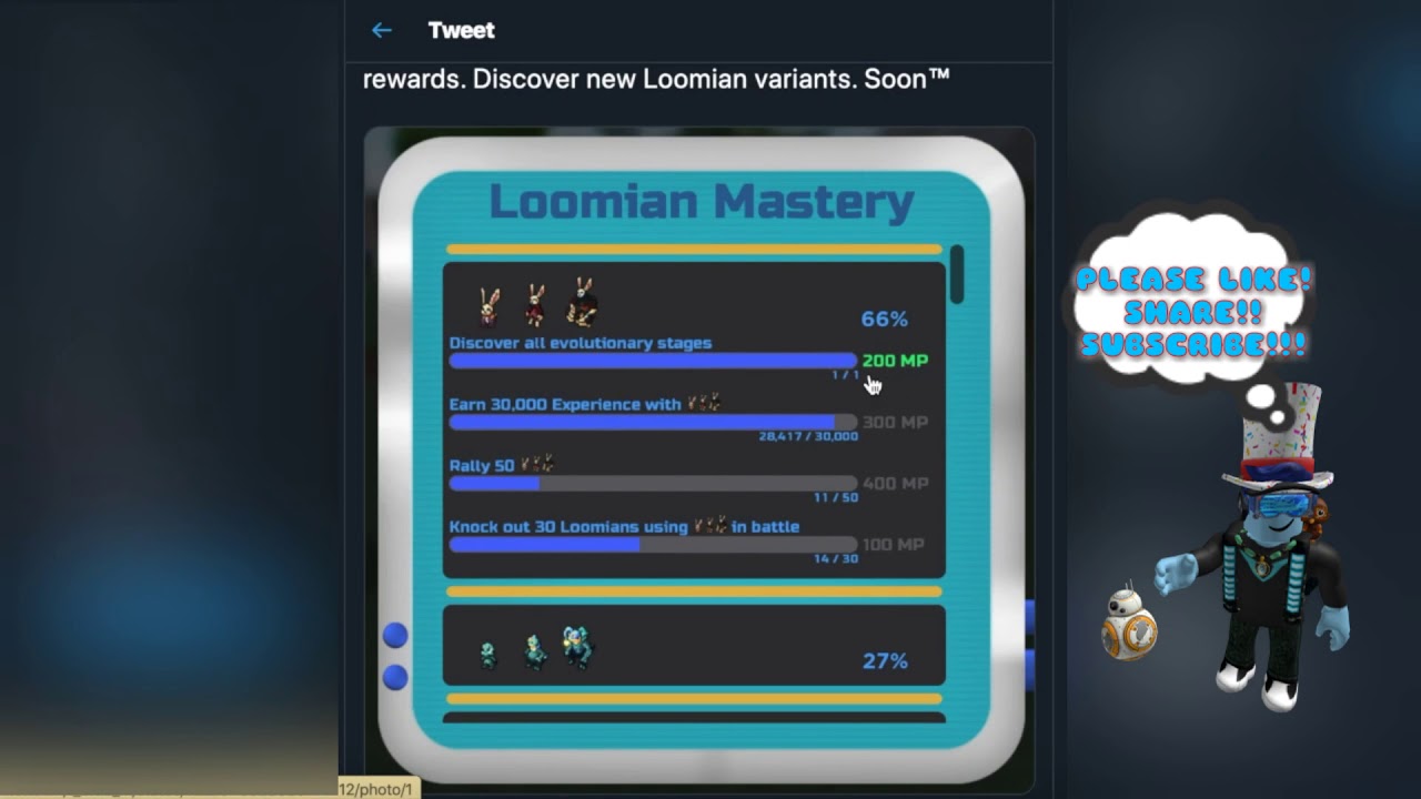 GAMMA GLEAMING LOOMIANS CONFIRMED? LOOMIAN MASTERY UPDATE INFORMATION ...