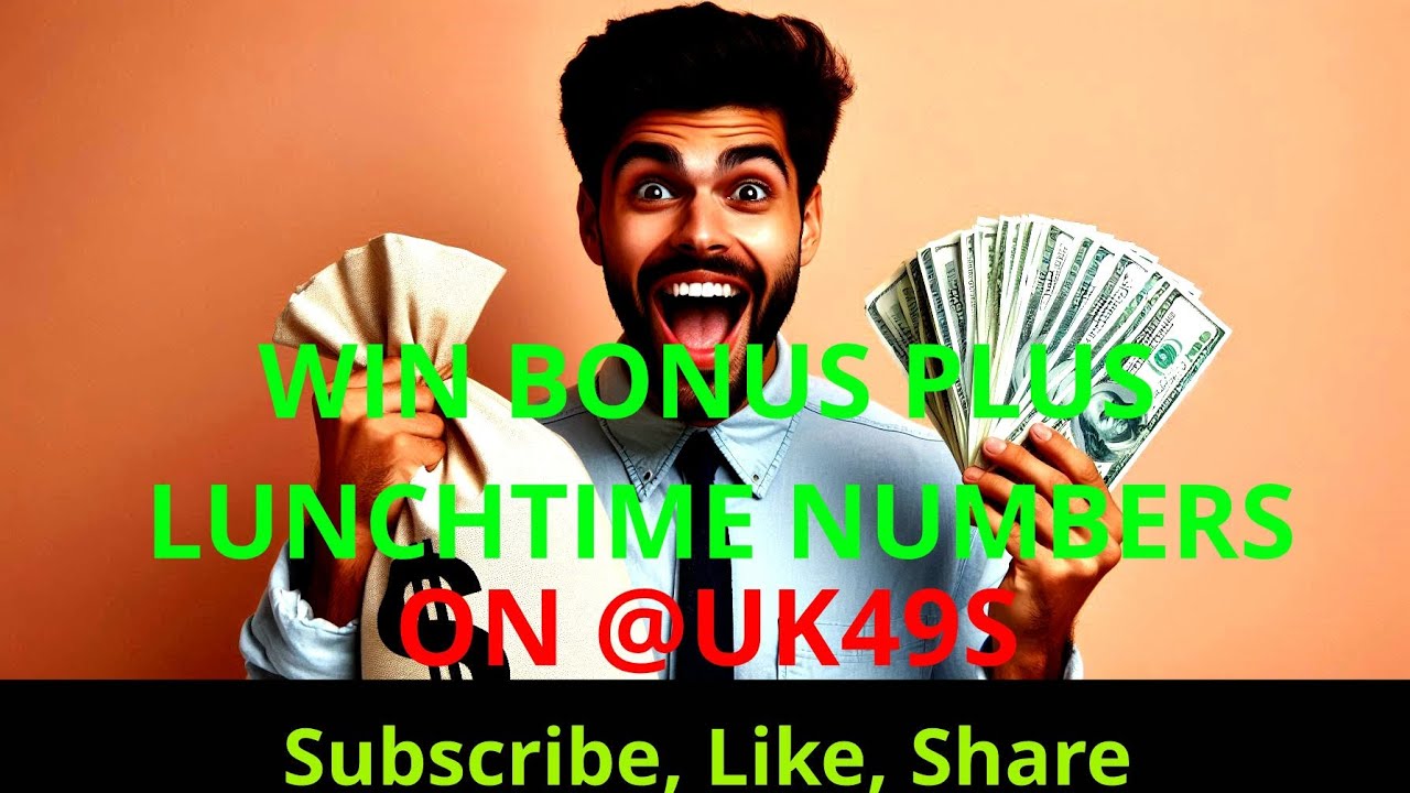 Win Bonus Plus Lunchtime Numbers @uk49s - YouTube