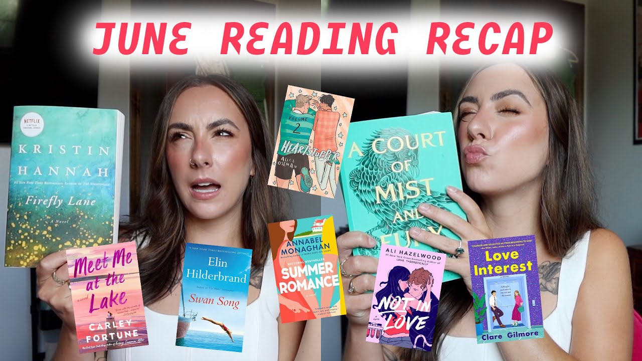 JUNE READING RECAP 🫐🩵 all the books I read in June - YouTube