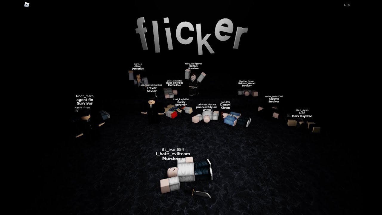 ROBLOX FLICKER / FLICKER ROLE AS SURVIVOR - YouTube