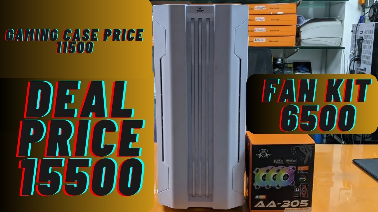 AA TIGERS bast gaming case and fans 305kit deal price 15500 - YouTube