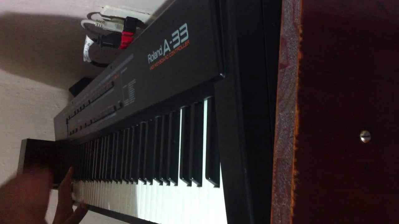 Teste Teclado Controlador Roland A-33 - YouTube