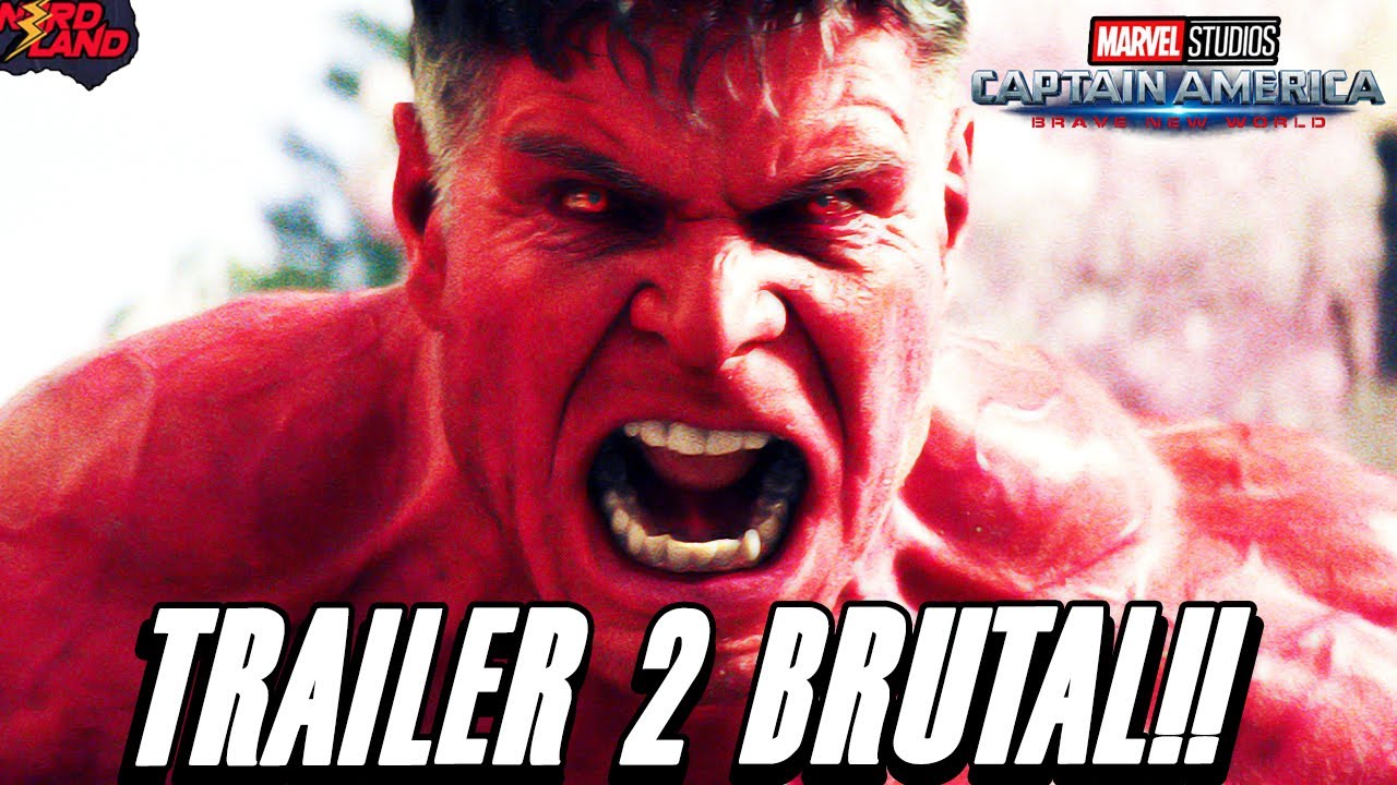 HULK VERMELHO BRUTAL!! NOVO TRAILER 2 CAPITÃO AMÉRICA 4: ADMIRÁVEL ...