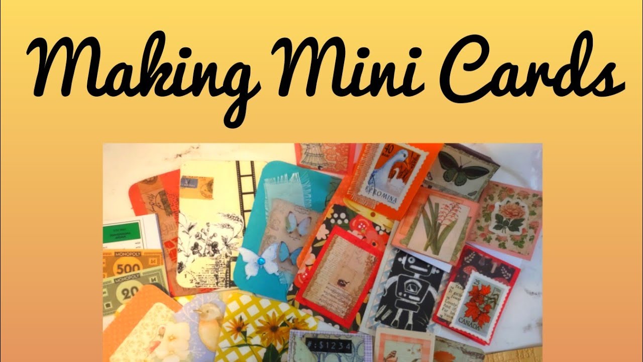 Making Mini Cards - YouTube