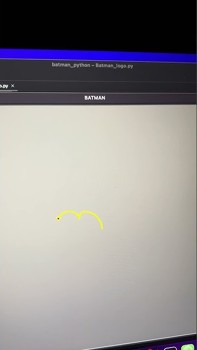 Batman logo with Python Turtle ! - YouTube
