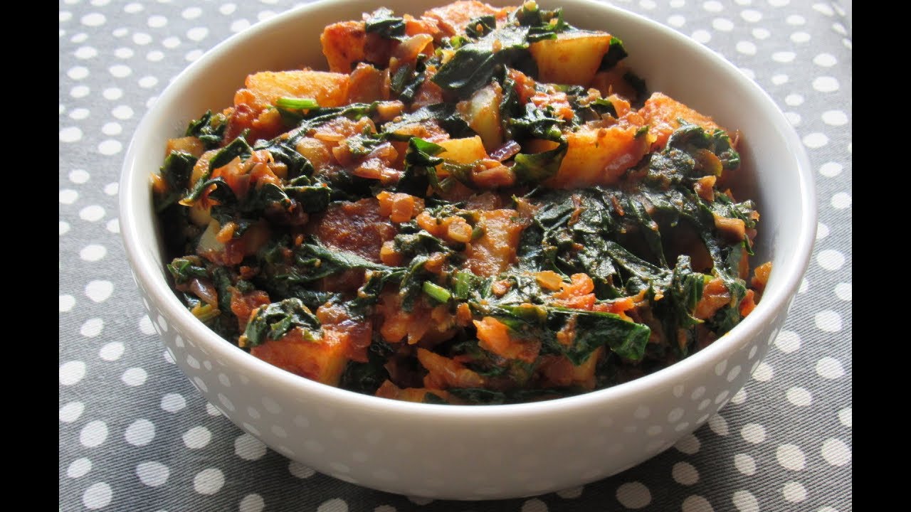 Saag Aloo | Spinach & Potatoes | Vegan Recipe - YouTube