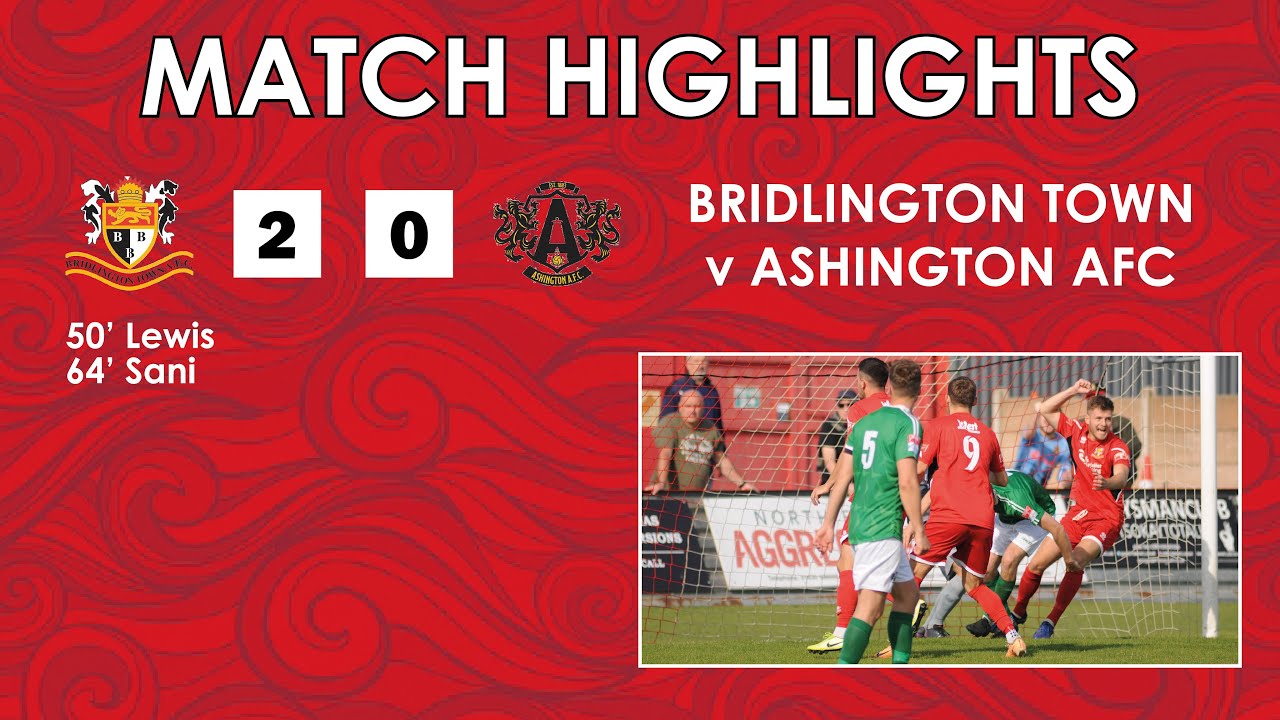 MATCH HIGHLIGHTS | Bridlington Town 2-0 Ashington AFC - YouTube