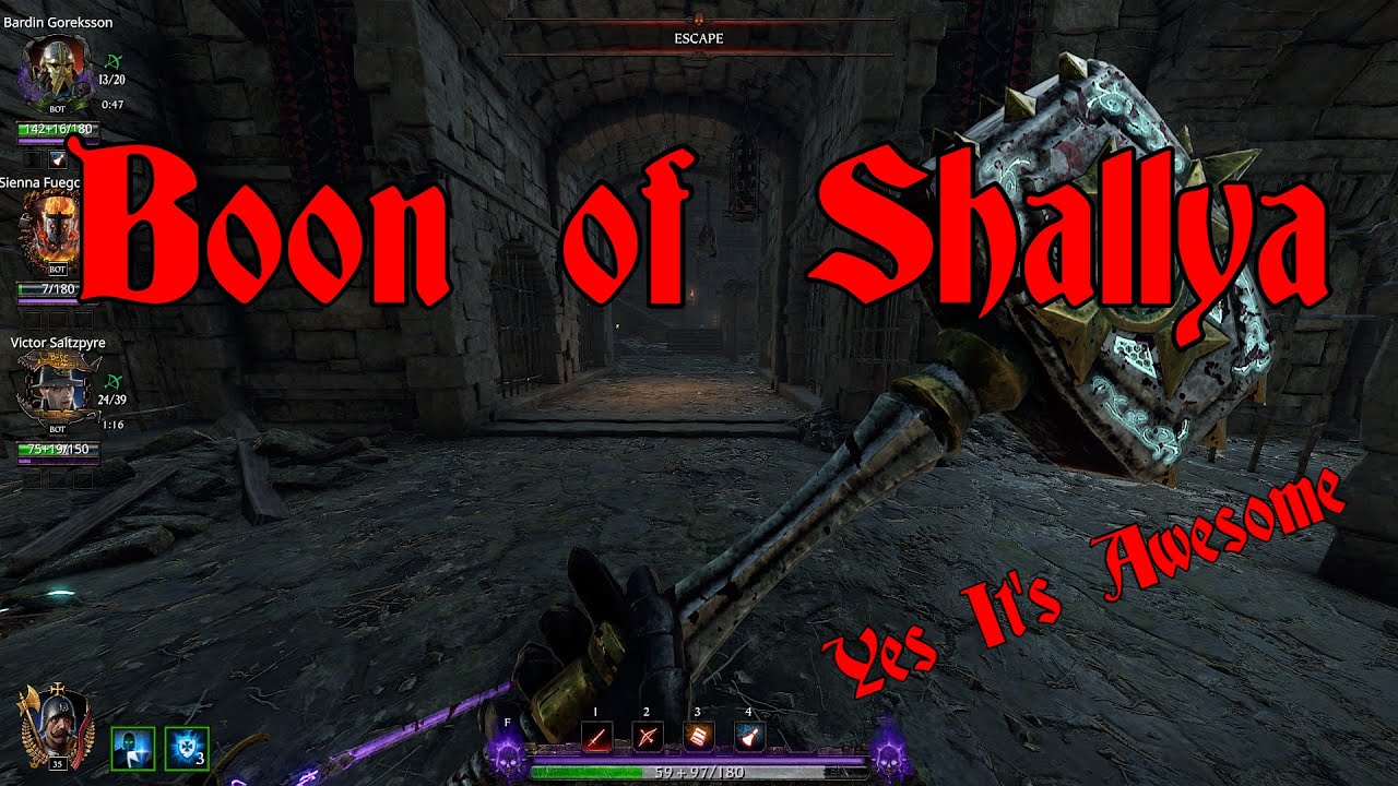Vermintide 2: You Should Be Using Boon of Shallya - YouTube