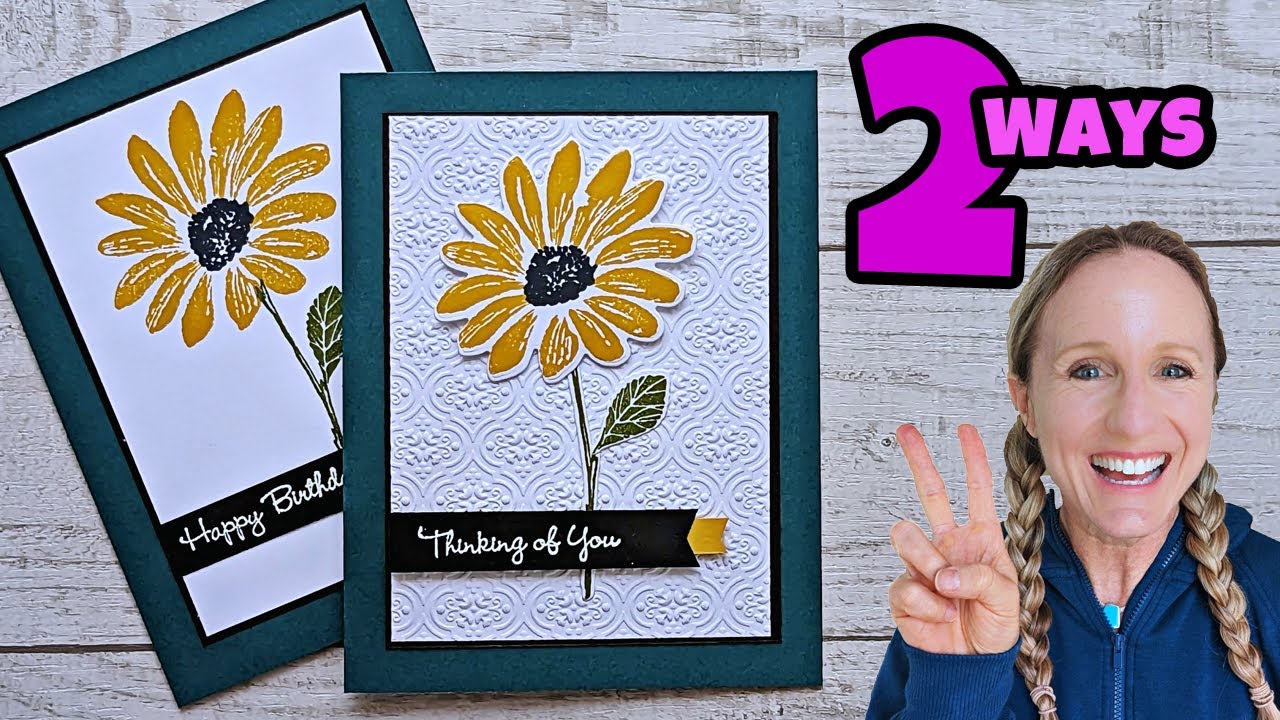 2 ways to make a card with tips for turning a complex card into an easy ...