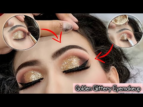 How to: STEP-BY-STEP Indian/Asian BRIDAL EYE MAKEUP TUTORIAL || Glittery Eyemakeup 2022...