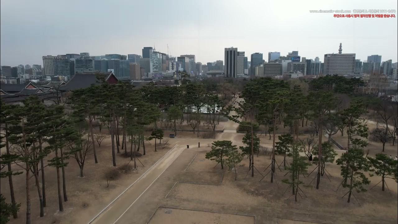 광화문 일대, 청와대, 수궁터, 북악산, 청와대사랑채, 주한교황청대사관, 서울 종로구 드론영상소스 DJI 0220 - YouTube