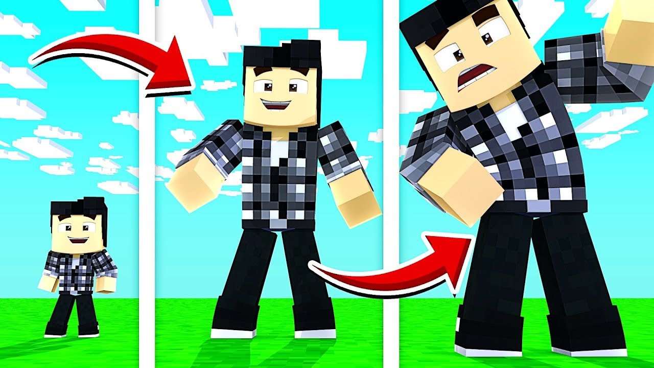 Survivre Dans Minecraft Mais Je Grandis Toutes Les Secondes Youtube