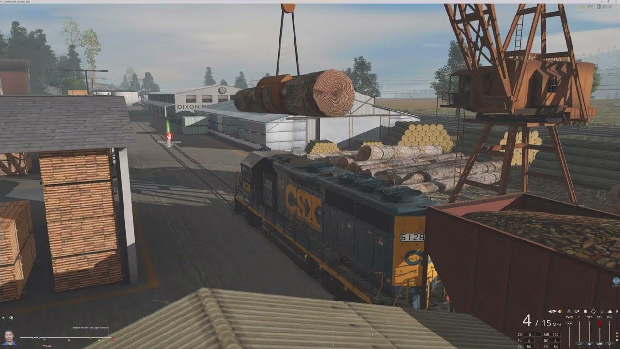 Trainz Railroad Simulator 2022 (TRS22) - EMD GP40-2 - Woodchips - 4K UHD - YouTube