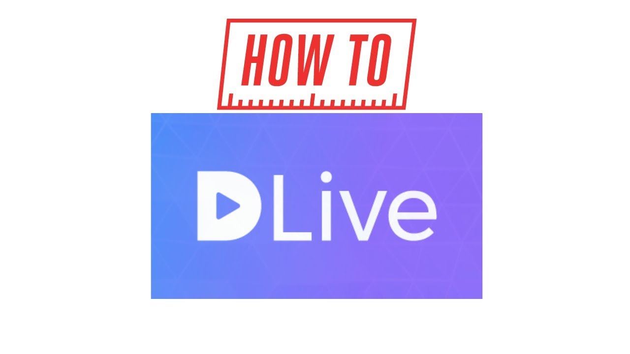 HOW TO SET UP A DLIVE STREAM - YouTube